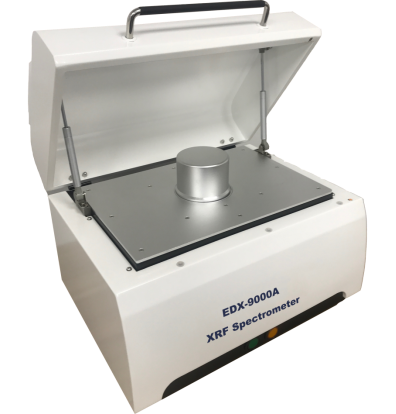 XRF fluorescence spectrometer EDX9000A used to analyze the ...